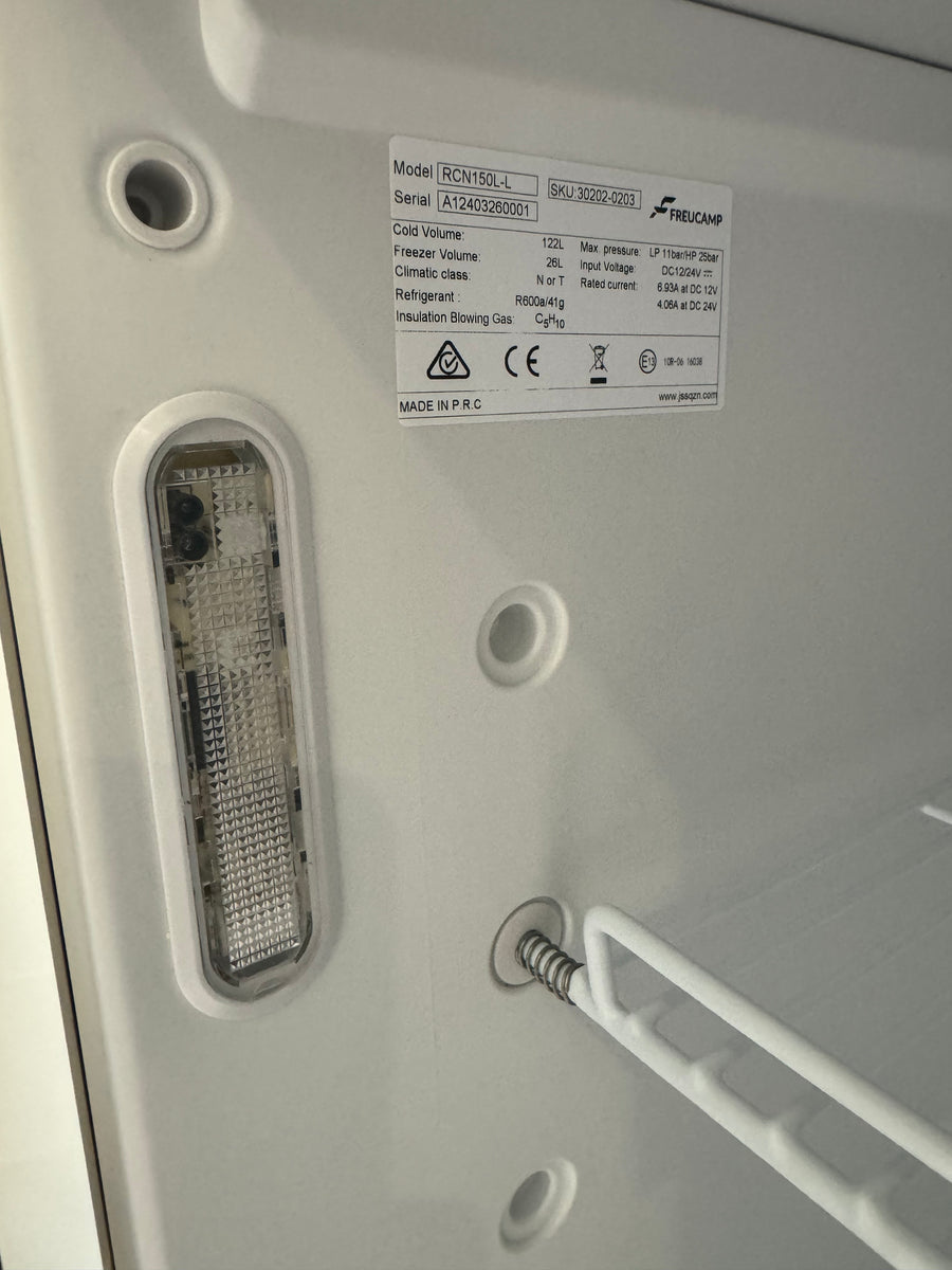 Freucamp RCN150L Slim Compressor Fridge / Freezer - 148 Litre - 12-24V
